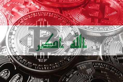 Premium Photo Iraq Bitcoin Flag National Flag Cryptocurrency Concept