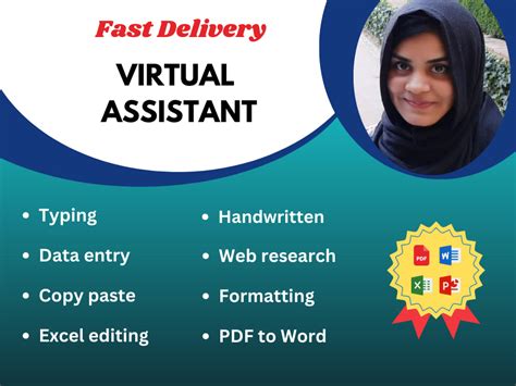 Virtual Assistant Services For Any Data Entry Typing Related Services