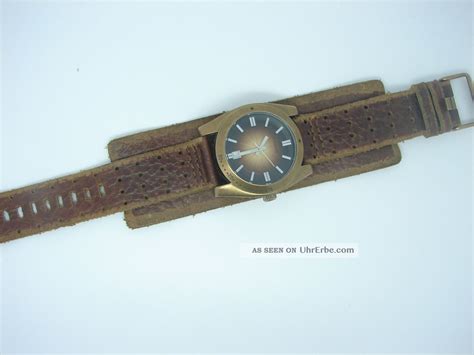 Fossil Jr 9040 Braune Lederarmbanduhr Herrenuhr