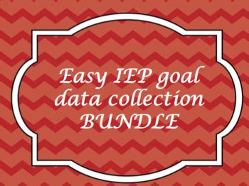 Easy IEP Goal Data Collection BUNDLE By Sped Love TpT