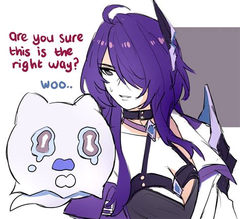Acheron And Wubbaboo Honkai And 1 More Drawn By Eclairlleacre