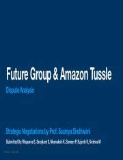 Amazon Future V1 Pdf Future Group Amazon Tussle Dispute Analysis