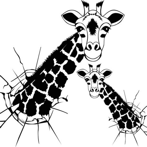Muur Raam Sticker Moeder Giraf En Baby Giraf Kinderkamer Bol