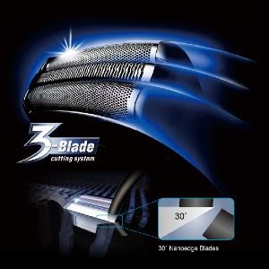 Panasonic Es-St25 Rechargeable Electric Shaver 3-Blade - Wet/Dry Shower ...