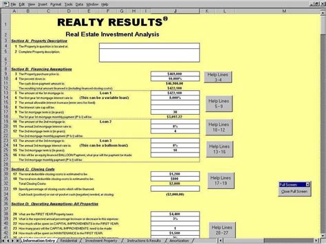 Real Estate Flipping Excel Spreadsheet Spreadsheet Downloa Real Estate