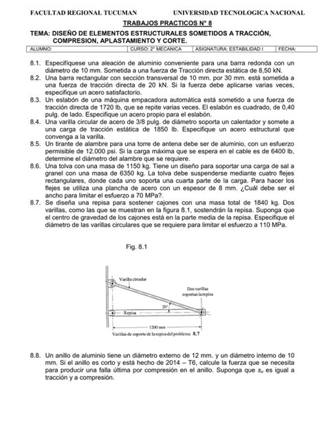 Estabilidad I Trabajos Pr Cticos N 8