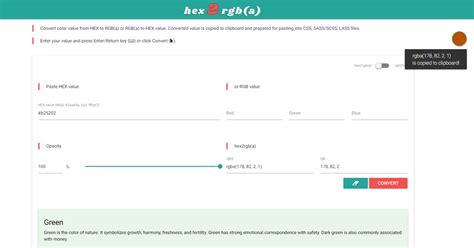 Hex2rgba And Hex2hsla Color Converter
