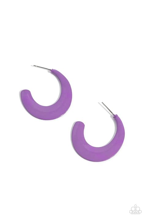 Paparazzi ♥ Fun Loving Feature Purple ♥ Earrings Lisaabercrombie