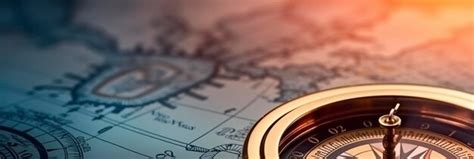 Premium Ai Image Magnetic Compass And Location Marking With A Pin On