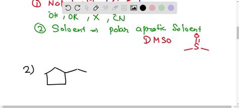 Solved Predict Whether The Following Reactions Are Sni Or Sn2 Koh 1 Br Oh Dmso Br 2 Hzo Snt