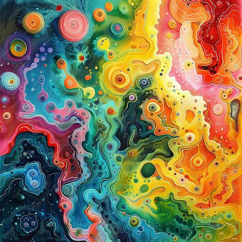 Premium Photo Psychedelic Abstract Art Generation