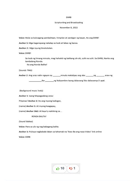 Filipino Radio Broadcasting Scriptcompress Pdf