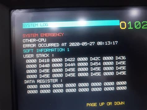 RAM Parity Error And Other CPU Error Fanuc 15mb