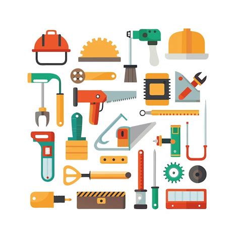 Premium Vector Construction And Tools Icons Set