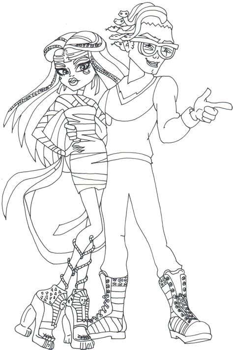 Free Printable Monster High Coloring Pages Boo York Cleo And Deuce