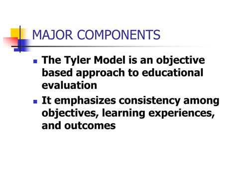 Ppt Tyler Objective Model Powerpoint Presentation Free Download Id