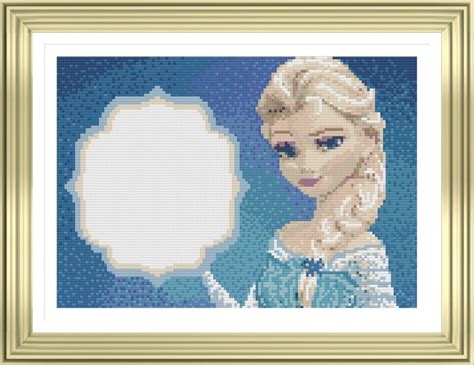 Elsa Cross Stitch Pattern Frozen Cross Stitch Pattern Pdf Etsy