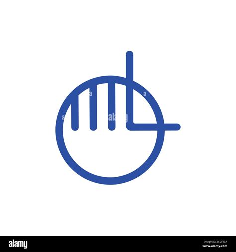 Letter L Hand Palm Lines Art Logo Vector Stock Vector Image And Art Alamy