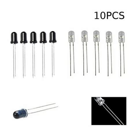 Centiot Pcs Pairs Mm Universal Led Ir Emitter Emission And Receiver Diode Nm Nm Mm