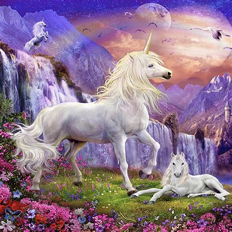 Download Waterfall Fantasy Unicorn Pfp Avatar Abyss
