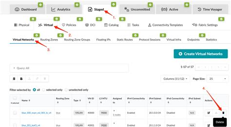 Delete Virtual Network Apstra Juniper Networks