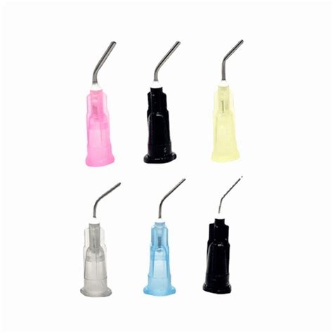 Disposable Pre Bent Needle Tips Dispensing Tips RISTEA DENTAL
