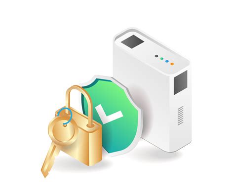 Flat Isometric 3d Illustration Padlock Data Security Symbol 15881055 Vector Art At Vecteezy