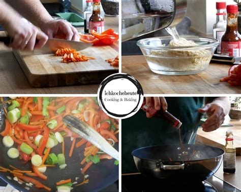 Vegetarischer Mie Nudel Wok Mit Hoisin Sauce Ichkocheheute De