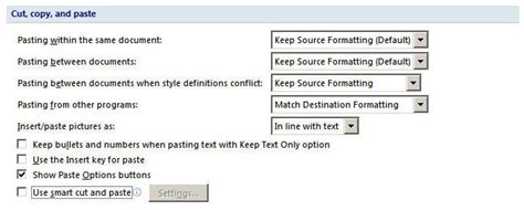 how to keep formatting when pasting between 2 word 2007 documents
