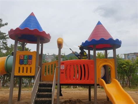 비슬유치원놀이터 모래소독 키제코 전국소독현황