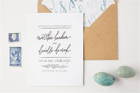 Danielle Matts Calligraphy Watercolor Save The Dates Oh So Beautiful Paper Calligraphy