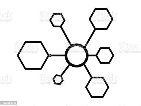 Molecular Structure Icon Molecular Structure Vector Isolated On White
