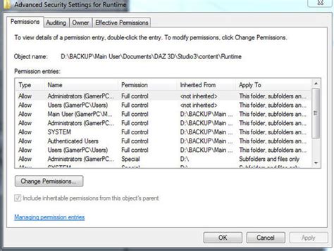 Runtime Folder Permission Problems Daz 3D Forums