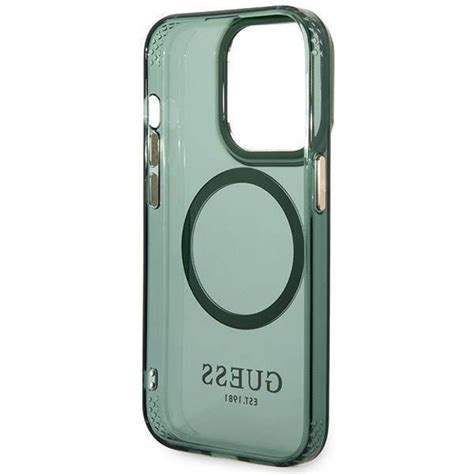 Oryginalne Etui Iphone 14 Pro Max Guess Hard Case Gold Outline