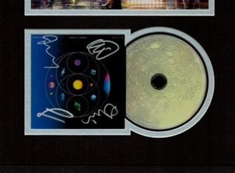 Coldplay Signed And Mounted Cd Charitystars
