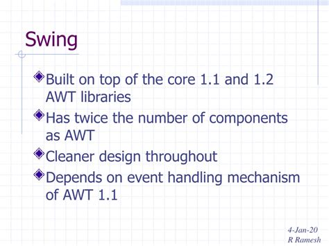 PPT Java Foundation Classes JFC Overview Swing Accessibility And More PowerPoint