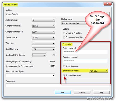 7 Zip Freeware File And Folder Compression And Encryption Tool