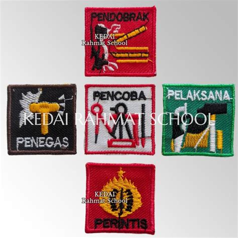 Jual Bet Bed Badge Sangga Pramuka Penegak Pelaksana Penegas Pencoba