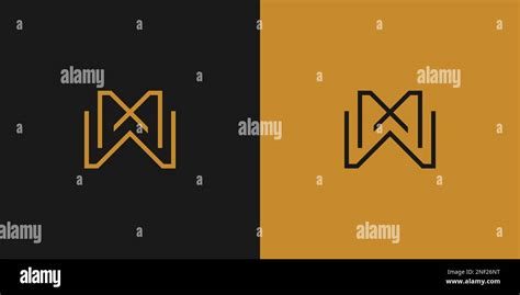 Modern And Cool Letter Mw Initials Logo Design Stock Vector Image And Art