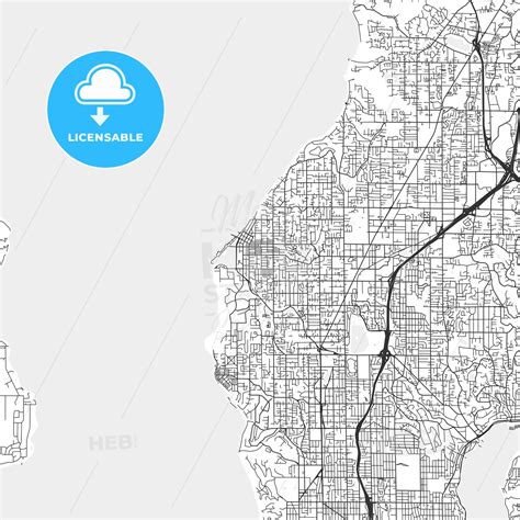 Edmonds Washington Area Map Light Hebstreits