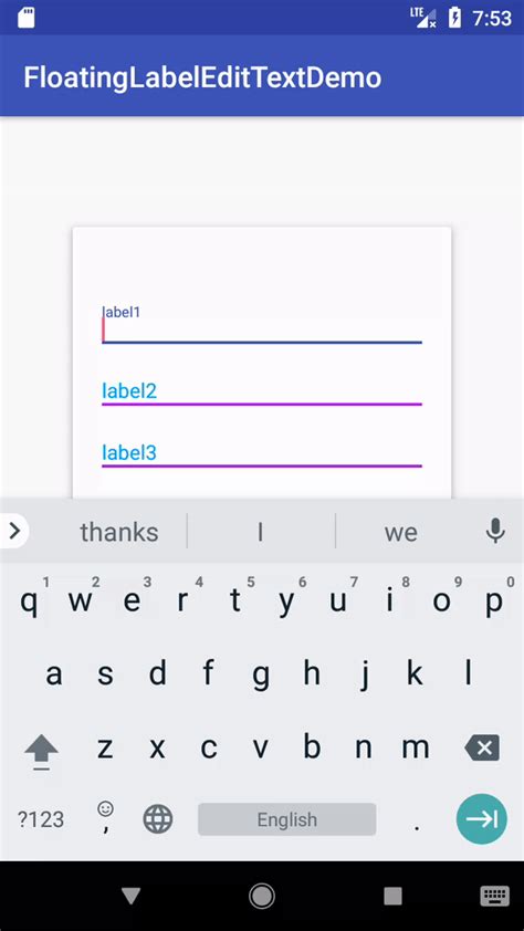Android浮动字体文本 Floatinglabeledittext Csdn博客