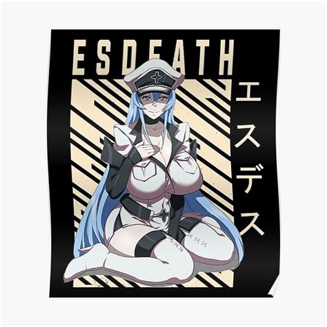 Esdeath Akame Ga Kill Poster For Sale By Ime Art Redbubble