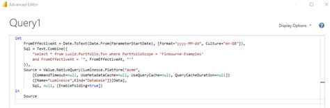 Using Query Folding To Optimise Luminesce Queries In Power Bi Desktop