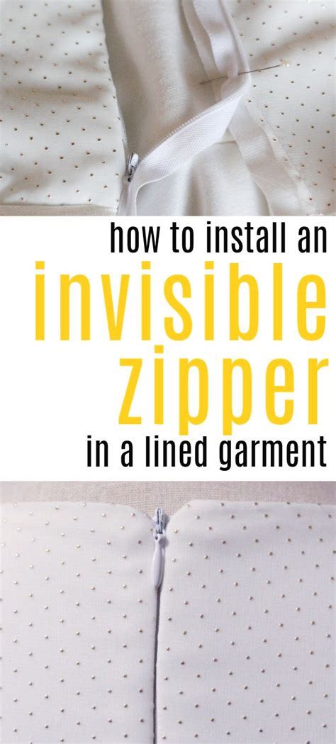 How To Install An Invisible Zipper In A Lined Dress Sewing School