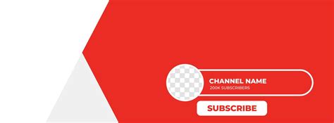 Youtube Banner Red Vector Art Icons And Graphics For Free Download