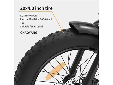 AOSTIRMOTOR A20 500W Folding Electric Bicycle For Adults 20 4 Fat