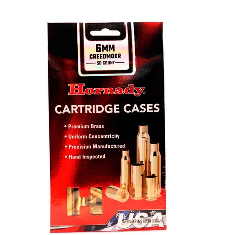 New Hornady 6mm Creedmoor Unprimed Brass 50 Count Freelands Sports Llc