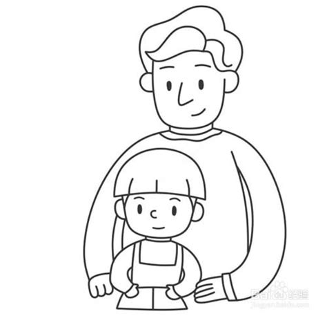 父母简笔画 孩子 父母的简笔画简单 伤感说说吧