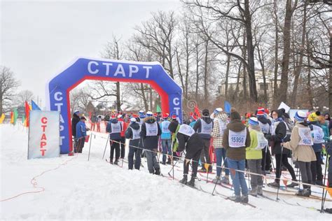 All Russian Mass Ski Race Skiing Russia 2019 Editorial Photo Image Of