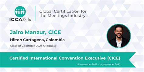 I Just Received My Cice Certified International Convention Executive